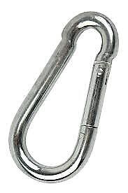 10mm x 100mm Zinc Plated CARBINE Hook X 1 Snap Hook Shackle Spring ...