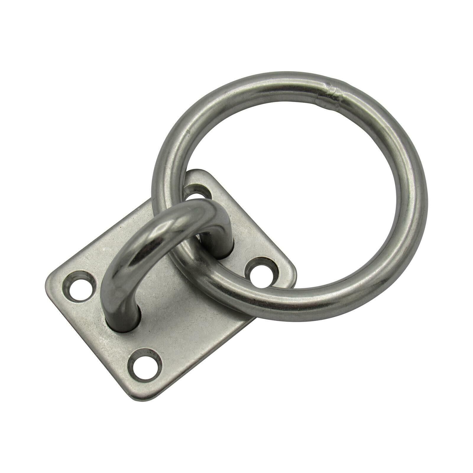 Square Eye Plate With Ring Stainless Steel 5MM - More Than Just Ropes