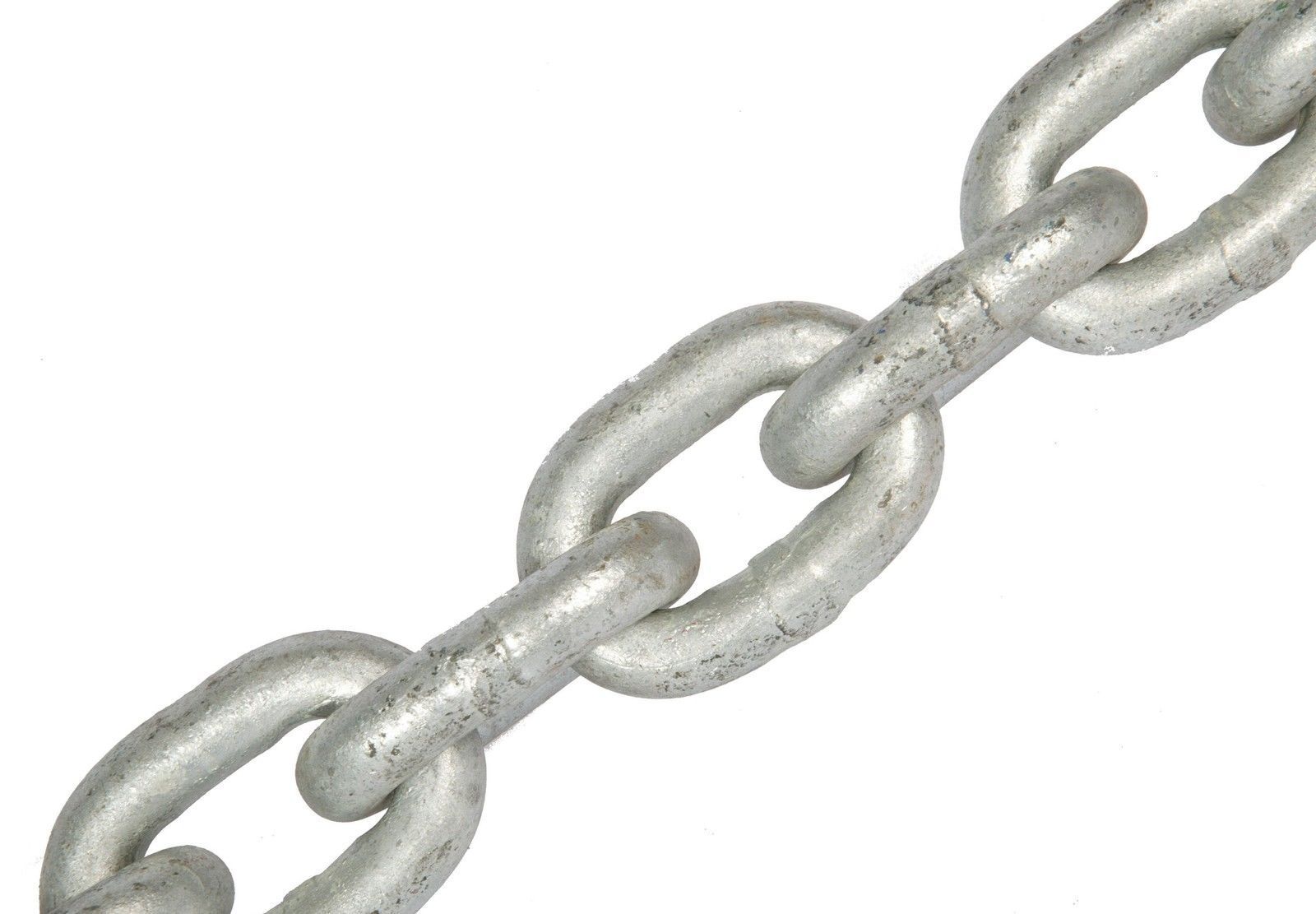 8mm Galvanised Chain Short Link Heavy Duty Anchor Chain PER METRE MBL ...