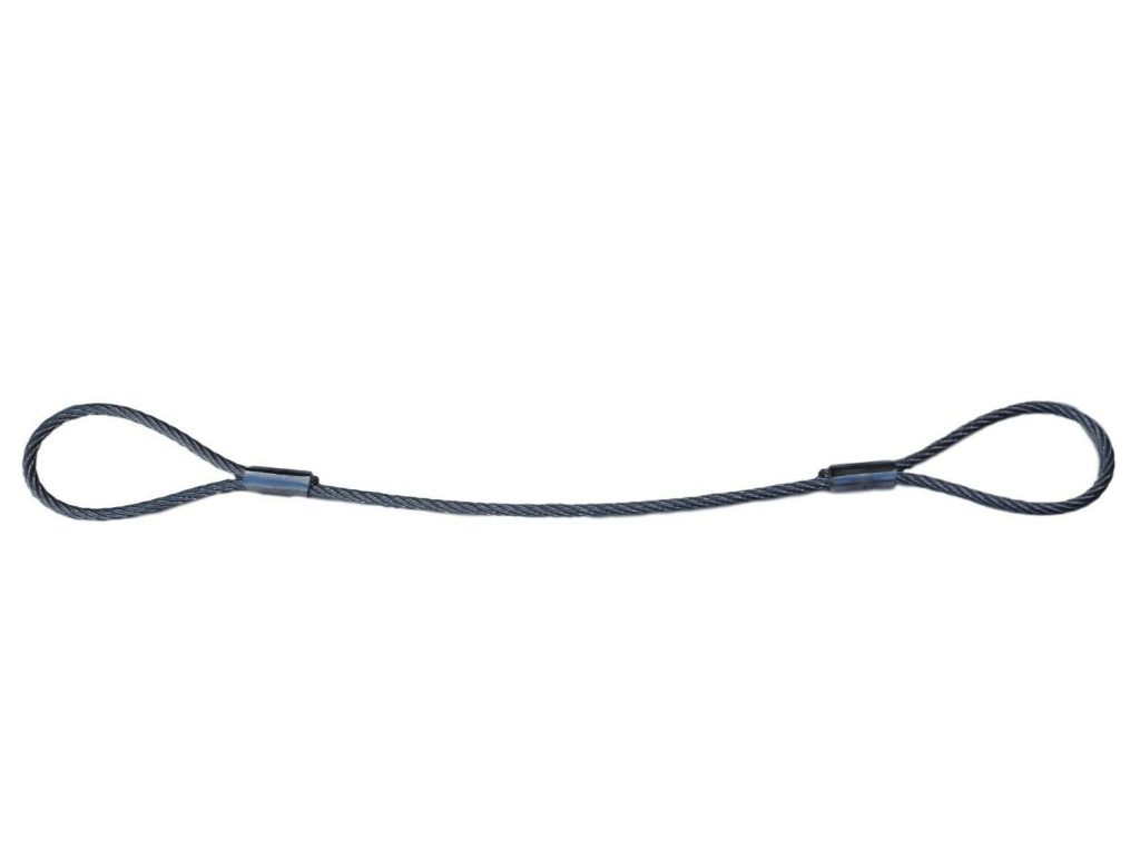 Galvanised Steel Wire Strop / Sling Loop Each End Choose Size & Length ...