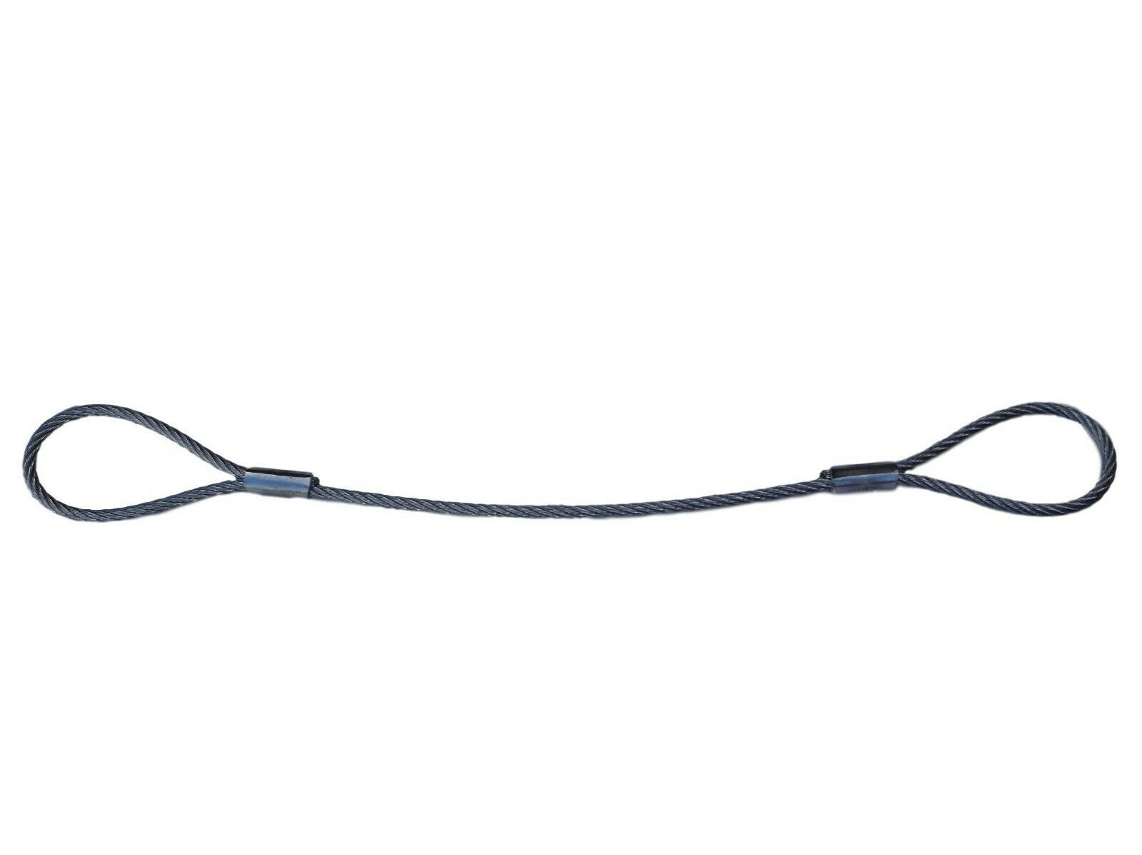 Galvanised Steel Wire Strop / Sling Loop Each End Choose Size & Length ...