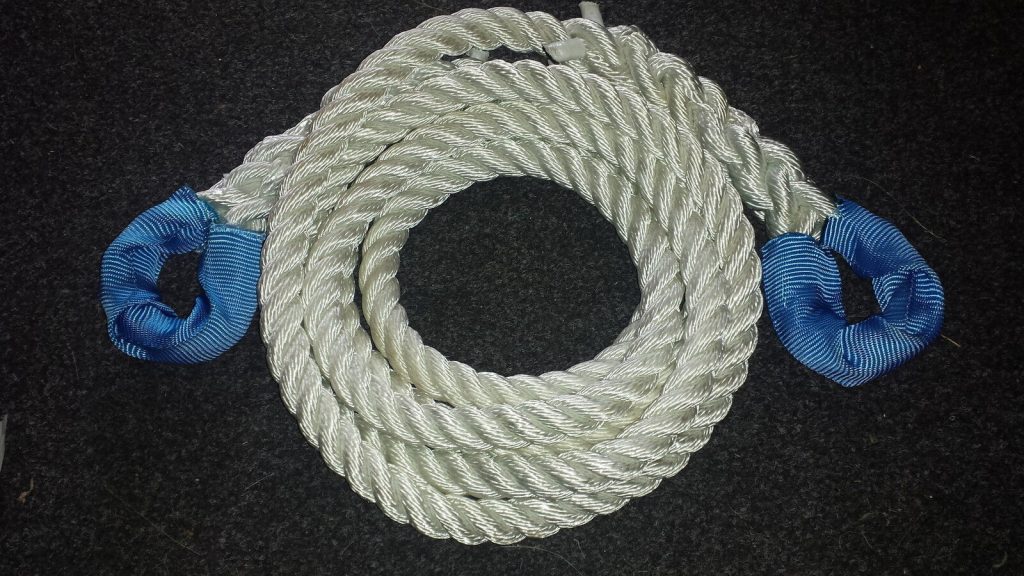 NYLON KINETIC 12 TONNE RECOVERY TOW ROPE 4 x 4 - 7 METRE X 24MM FREE ...