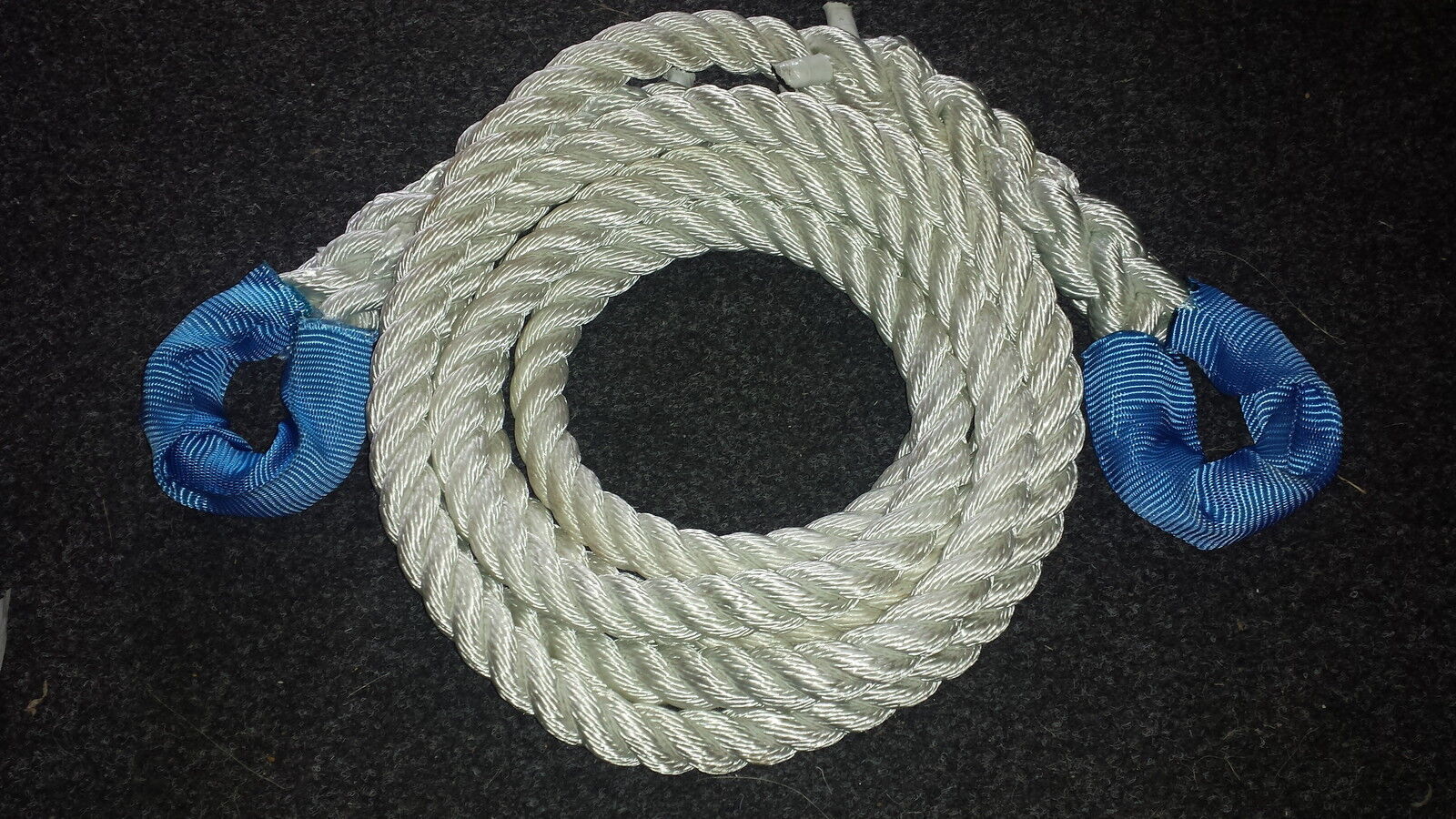 NYLON KINETIC 12 TONNE RECOVERY TOW ROPE 4 x 4 - 7 METRE X 24MM FREE ...