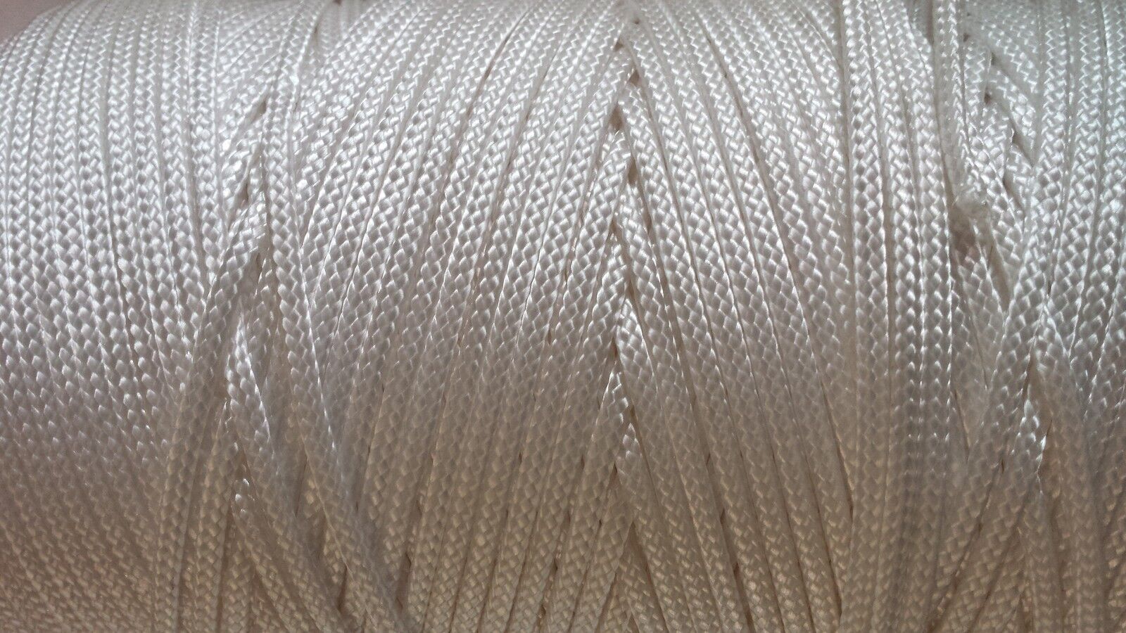 White Nylon Braided Twine (1.3mm 2mm 3mm 4mm and 6mm) x 15 Metres ...