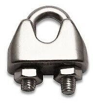 2 x 8mm Stainless Steel 316 Marine Grade Wire Rope/Bulldog Grips - More ...
