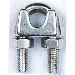 2 x 8mm Stainless Steel 316 Marine Grade Wire Rope/Bulldog Grips - More ...