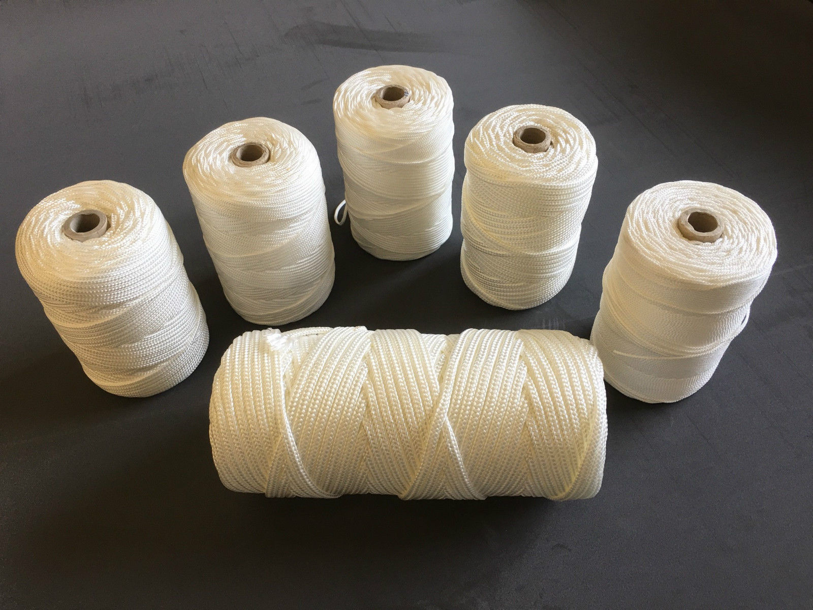 White Nylon Braided Twine 1kg SPOOLS 1.3mm 2mm 3mm 4mm and 6mm - More Than Just Ropes