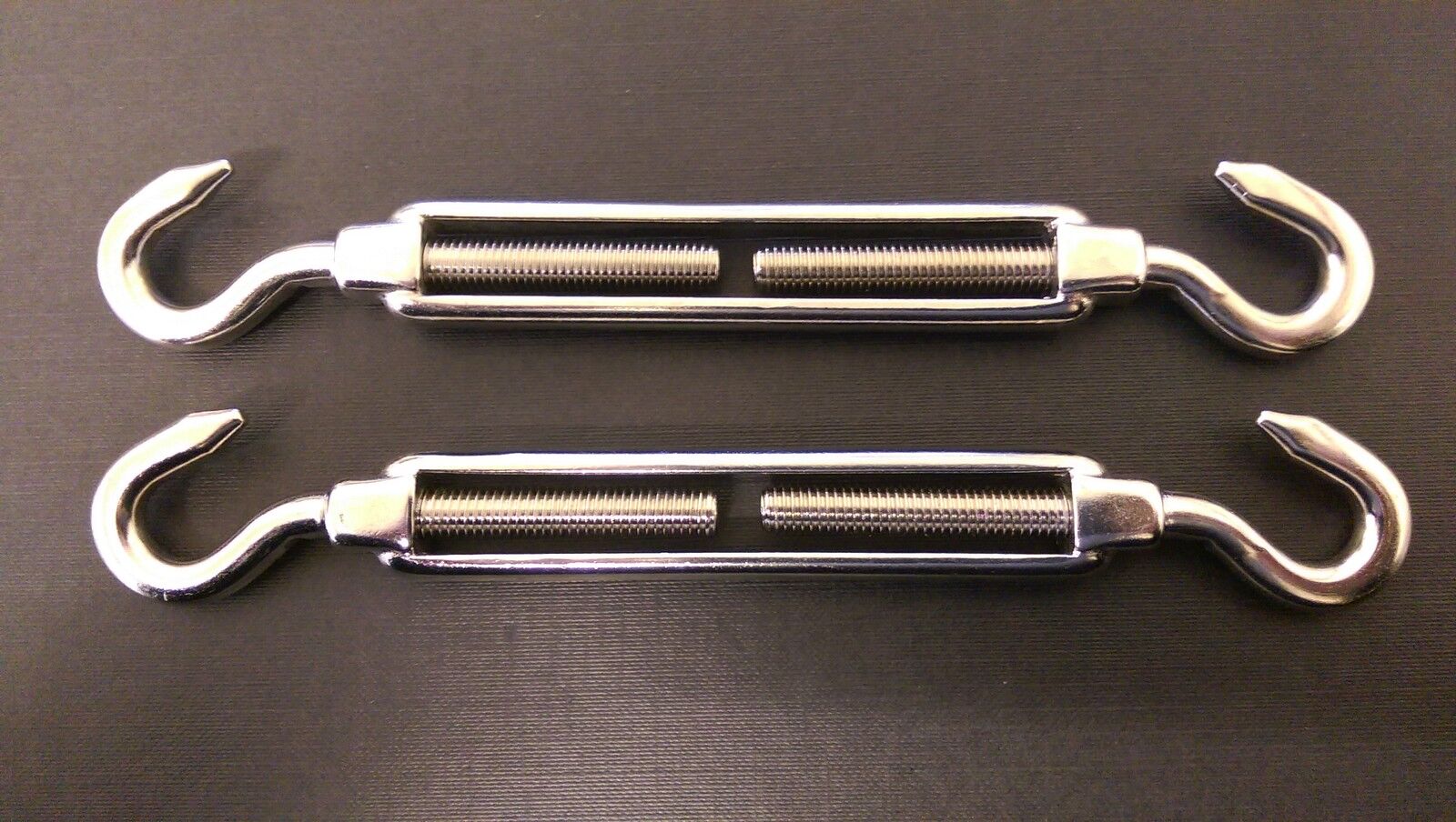 2 x 12mm Hook and Hook Stainless Steel Turnbuckle Straining Screw Grade ...