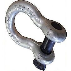 SWL 2 ton Galvanised Tested Bow Shackle Blue Pin - More Than Just Ropes