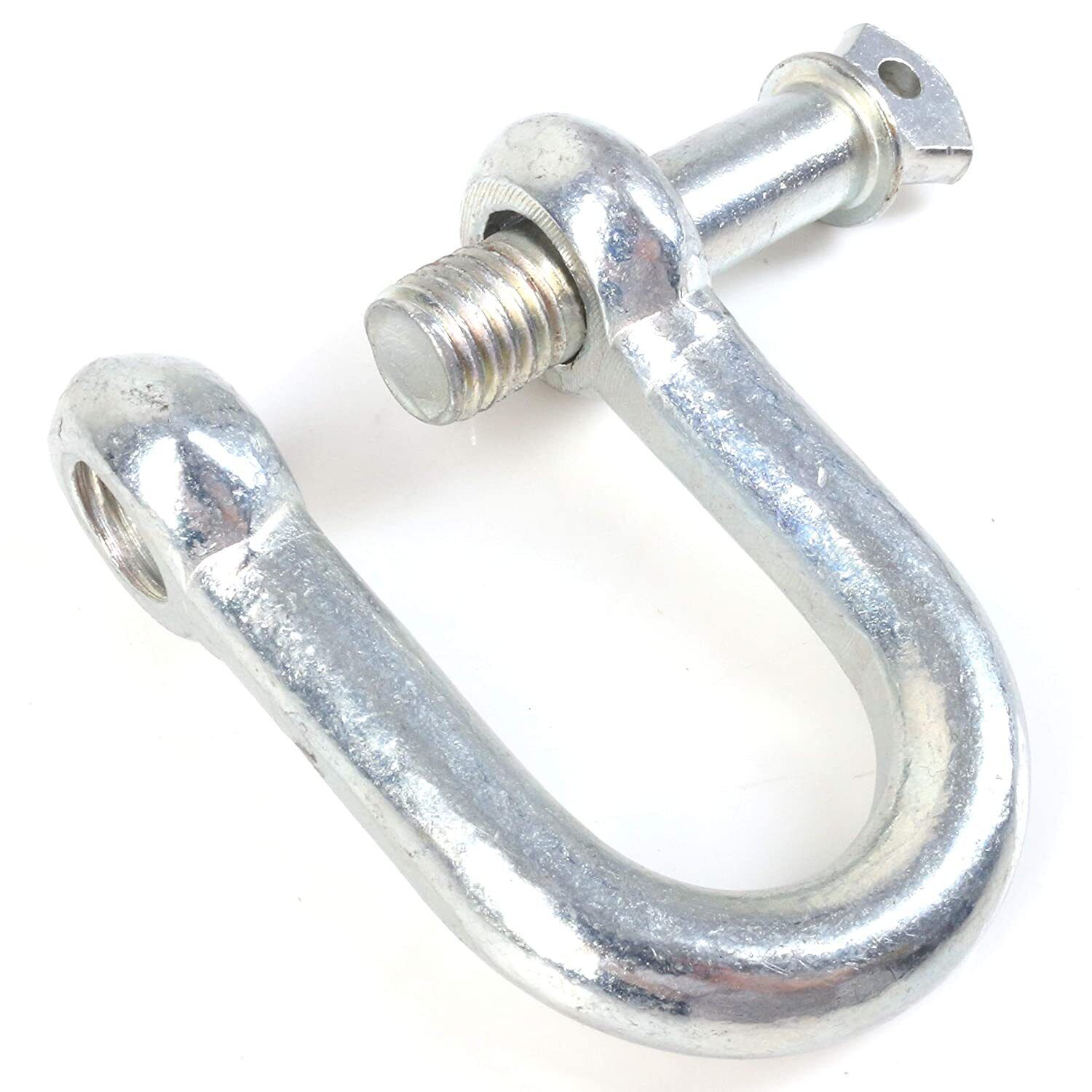 12mm Galvanised Dee Shackle, Screw Pin D Shackle Marine Boat Yacht x 4 ...