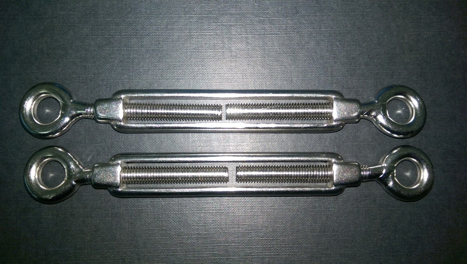 2x 12mm Eye and Eye Stainless Steel Turnbuckle Straining Screw Marine ...