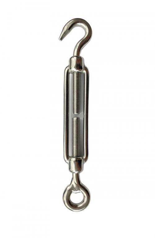 8mm Galvanised Hook and Eye Forged Straining Screw Turnbuckle Rigging ...