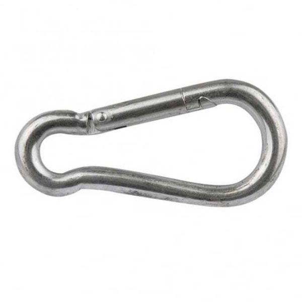 11mm x 120mm Plated Carbine, Spring Loaded Carabiner, Snap Hook Hiking ...
