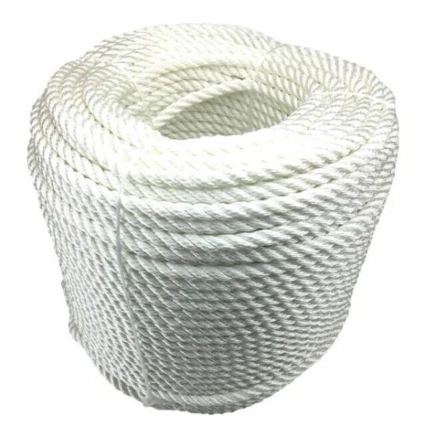 16mm 3 Strand White Nylon Rope, Anchor, Boat, Mooring - Select Length ...