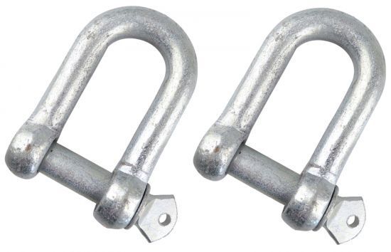 20mm Galvanised Screw Pin Dee Shackle Marine Boat Yacht x 2 - More Than ...