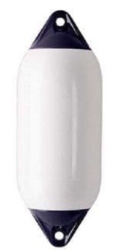Polyform F Series Yacht / Boat Fender, F8 White With Blue Twin Eye ...