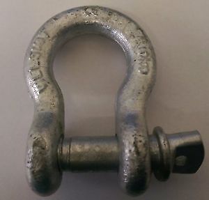 SWL 3.25 tons Galvanised Tested Bow Shackles X 4 recovery - More Than ...