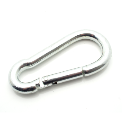 12mm x 140mm Plated Carbine, Spring Loaded Carabiner, Snap Hook Boat ...