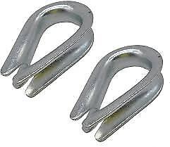 16mm Galvanised Wire Rope Thimbles x 2 - More Than Just Ropes