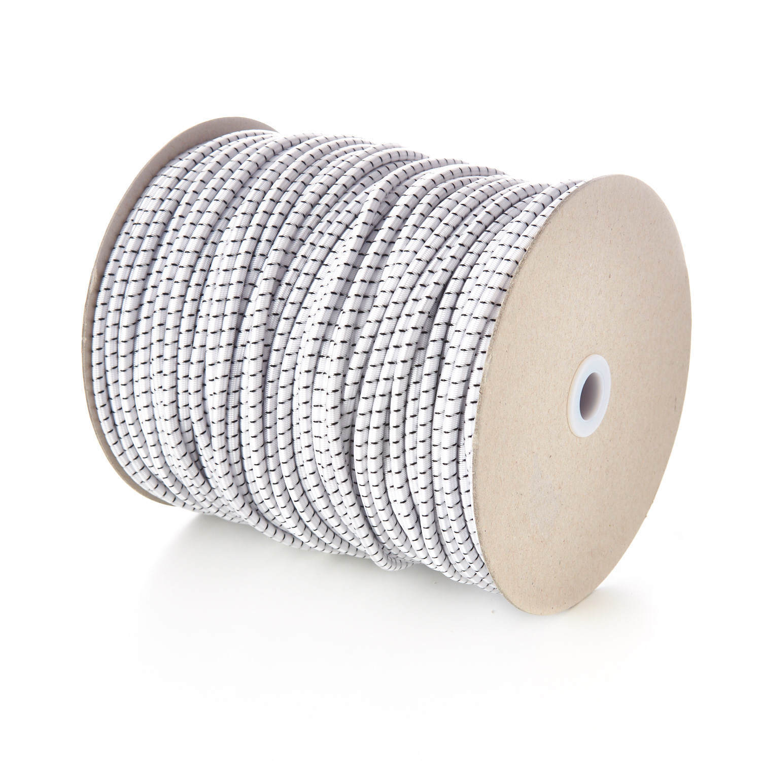 ELASTIC BUNGEE ROPE SHOCK CORD TIE DOWN WHITE/BLACK VARIOUS LENGTH ...