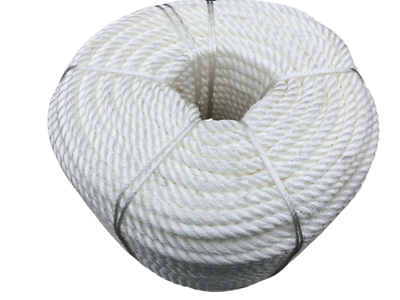 Rope 3 Strand White Staple Spun Polypropylene 8mm - 24mm - More Than ...