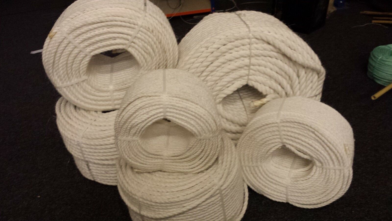 Rope 3 Strand White Staple Spun Polypropylene 8mm - 24mm - More Than ...