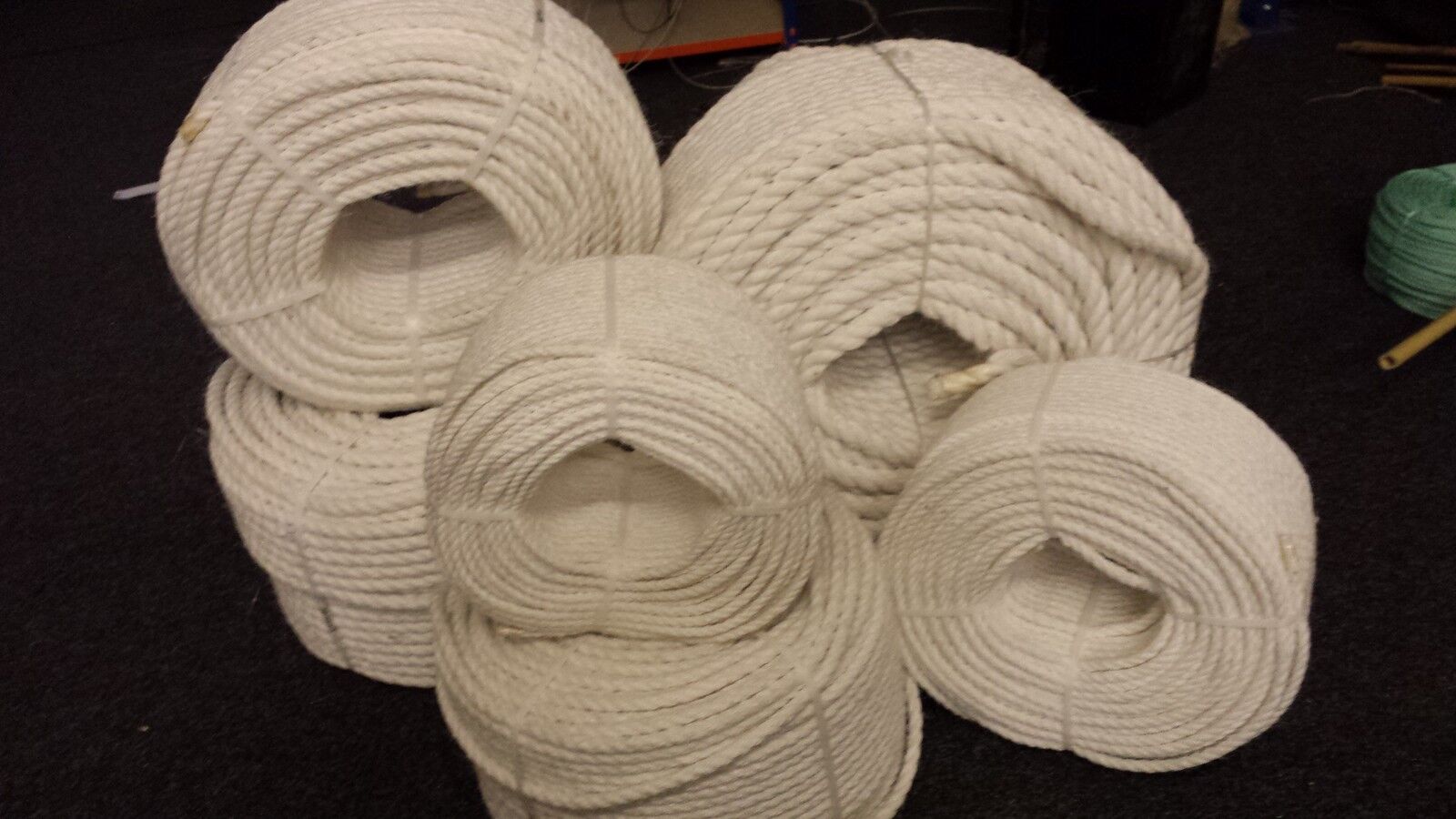 Rope 3 Strand White Staple Spun Polypropylene 8mm - 24mm - More Than ...