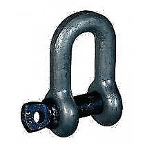 SWL 6.5 ton Galvanised Tested Dee Shackle Blue Pin x 1, Lifting, Towing ...