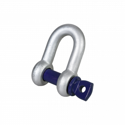 SWL 6.5 ton Galvanised Tested Dee Shackle Blue Pin x 1, Lifting, Towing ...