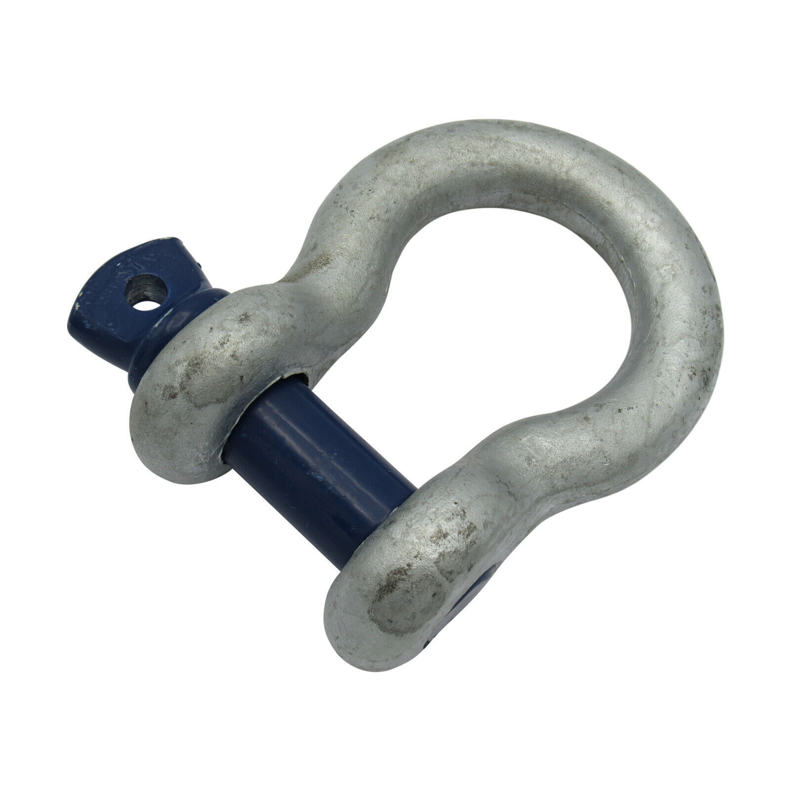 SWL 6.5 ton Galvanised Tested Screw Pin Bow Shackle Blue Pin Recovery ...