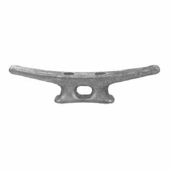 TWO HOLE FLAT GALVANISED CLEAT 8" MALLEABLE MOORING CLEAT - More Than ...