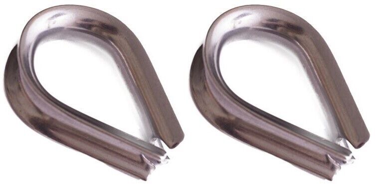 Wire Rope Thimbles 2 x 2mm Stainless Steel Marine Grade - More Than ...