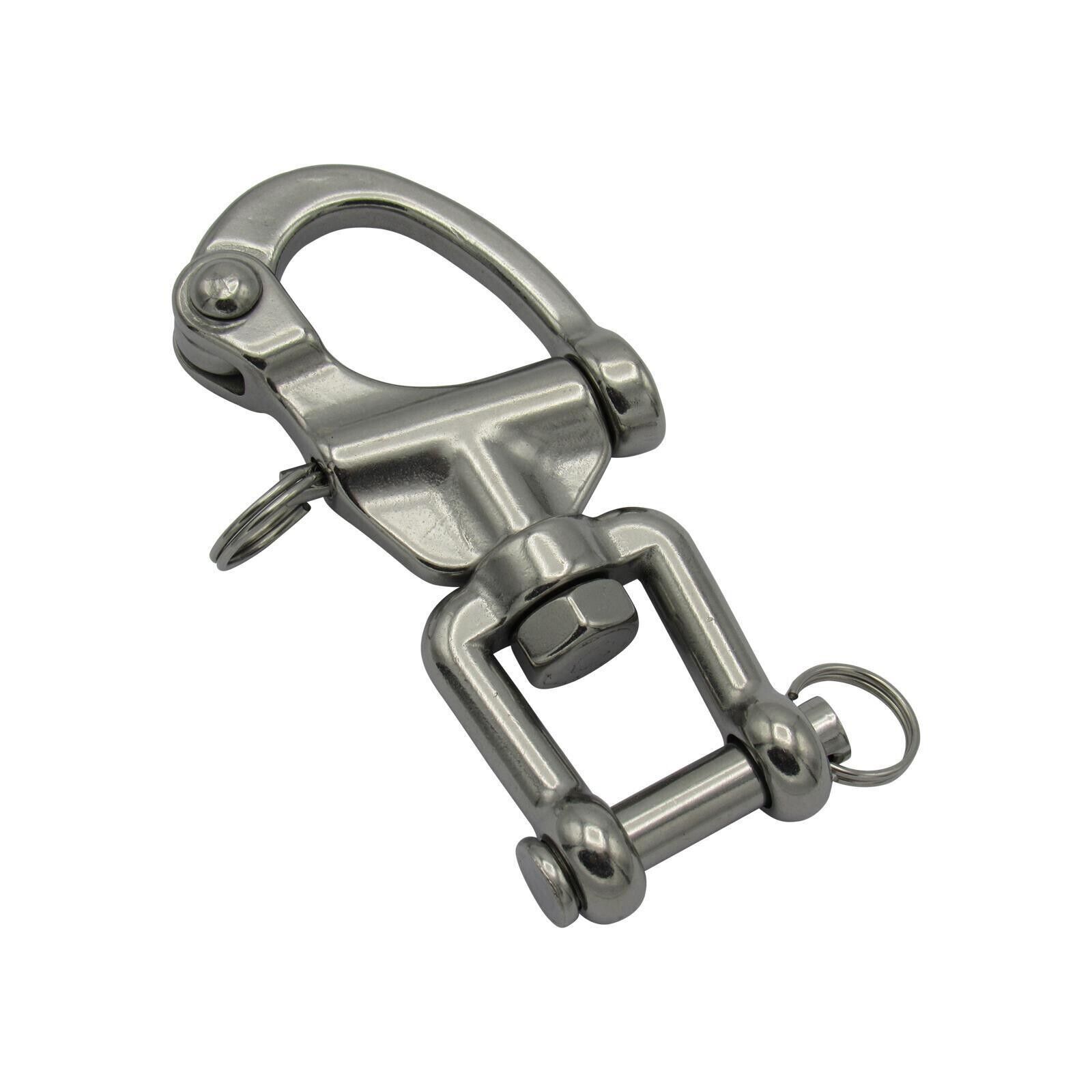 70mm Jaw Swivel Snap Shackle Stainless Steel Marine Grade AISI 316 ...